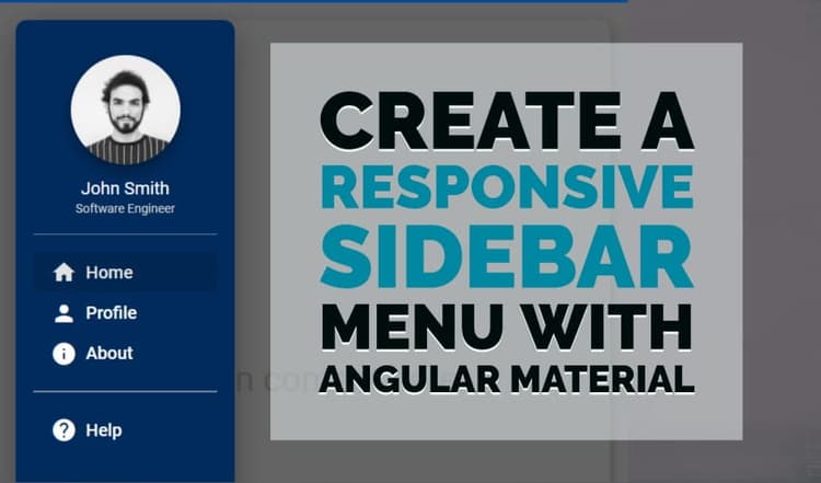 Create a responsive sidebar menu with Angular Material | Zoaib Khan